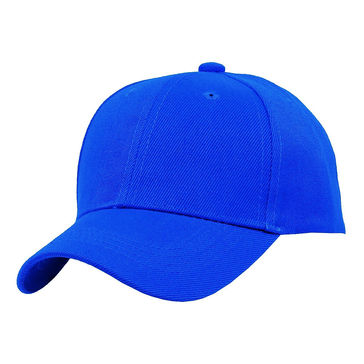 TopHeadwear Blank Kids Youth Baseball Adjustable Hook and Loop Closure Hat Royal Blue