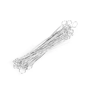 Cosiki Grafting Tape, Nichrome Wire Inoculating Loop, 50pcs Reusable Inoculating Loop Holders Ni Needle Tips Inoculation for Laboratory(5mm)