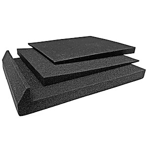 AxcessAbles Large Studio Speaker Isolation Pads for Monitors 8-inch, 7 or 6.5 | Speaker Isolation Pads for Yamaha HS, KRK ROKIT | Speaker Risers | Acoustic Isolation Speaker Foam