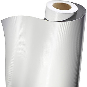 VViViD+ Premium Carbon Fiber Vinyl Wrap Film (White, 1ft x 5ft)
