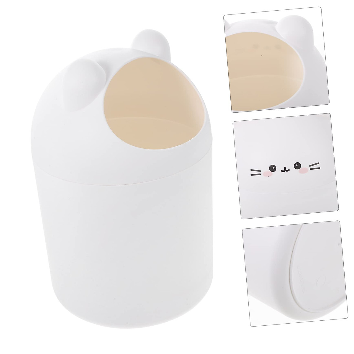 NOLITOY 2pcs Desktop Trash Can Daily Use Trash Bucket Household Trash Bucket Study Garbage Can Daily Use Garbage Can Wear-Resistant Trash Bucket Office Trash Bucket Convenient Trash Bin