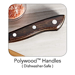 Tramontina Steak Knife Set Stainless Steel 8-Piece Dark Walnut, 80000/545DS