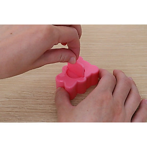 Torune Assist Animal Friends Bento Lunch Sandwich Bread Mold Cutters and Stamps Set of 4 Animals (Bear Squall Whale Seal) Japan Import