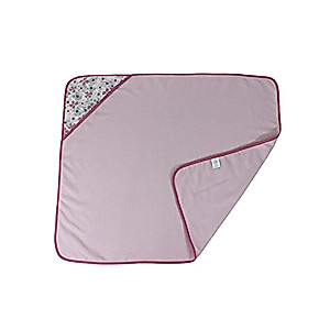 Cudlie Buttons & Stitches Baby Girl 3 Pack Rolled/Carded Hooded Towels in Crisp Blossom Print (GS71728)