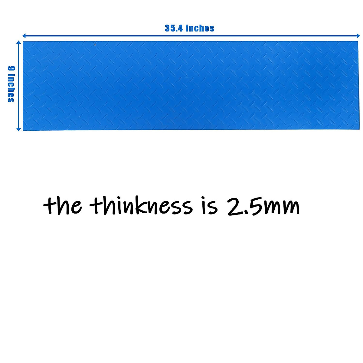 Two Rolls 36inch*9inch 2.5MM Thick Swimming Pool Ladder Mat NO-Slip Texture for Above Ground Steps Pad Stairs Under Pools Accessories