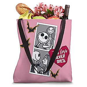 Tim Burton’s The Nightmare Before Christmas Jack Sally Heart Tote Bag
