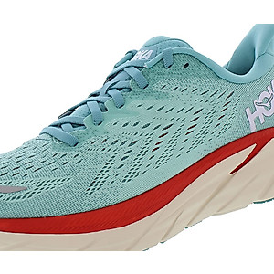 HOKA ONE ONE Clifton 8 Womens Shoes Size 7.5, Color: Aquarelle/Eggshell Blue