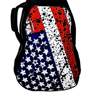 ChromaCast USA Flag Graphic Multi-Pocket Electric Guitar Padded Gig Bag (CC-EPB