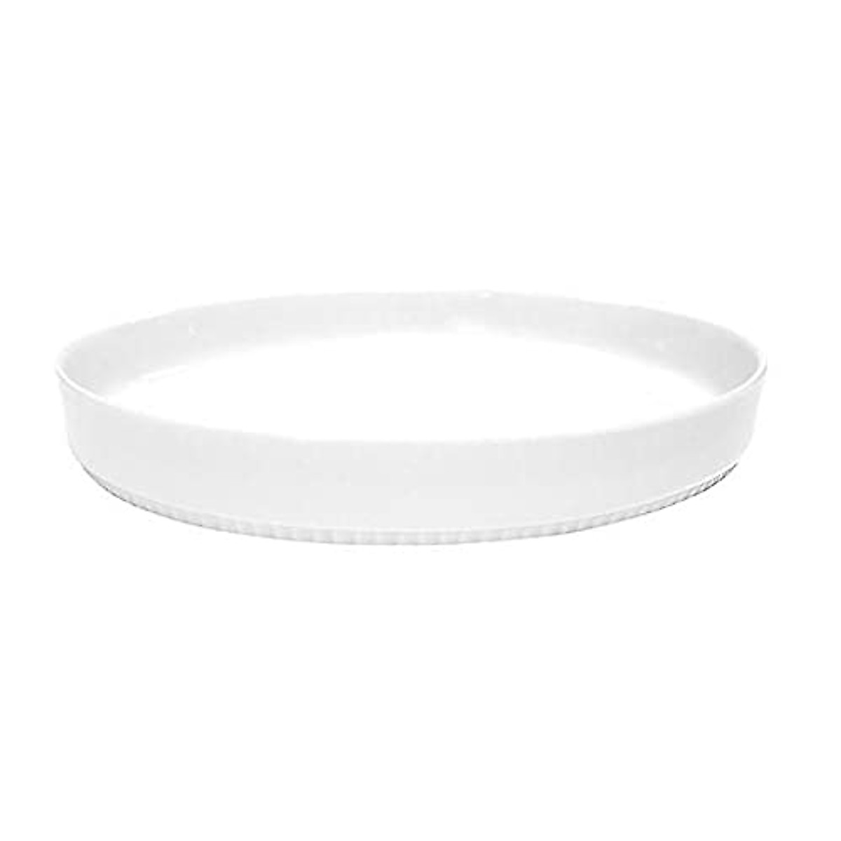 Pillivuyt France Toulouse, Deep White Porcelain Serving Plate, 8.5 Inches (231723BL)