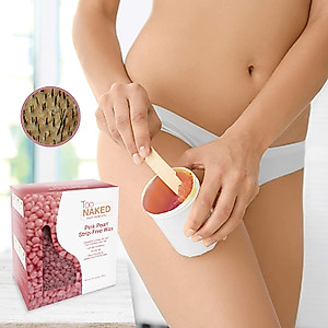 Too Naked Pink Pearl Strip-Free Wax, Beeswax-Free Wax, Synthetic Film Wax, 28.8 ounces