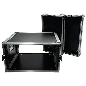 Harmony Audio Cases HC6UAD DJ Flight Amp 6U Rack Space Road Travel Amplifier Case