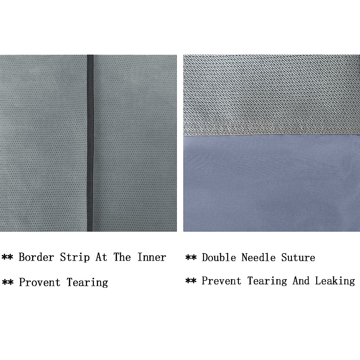 Garden Balsam Waterproof Rectangular Patio Table and Chair Cover Blue Grey 74" L X 47" D X 28" H Outdoor General Purpose Furniture Covers Patio Furniture Set Cover