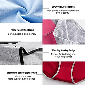 Annenmy High Waisted Women's Tummy Control Postpartum Underwear Cotton Women Seamless Underwear Women No Muffin Top Briefs Panties and Plus Size