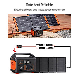 12Ft Solar Panel Charge Cable Fit for Anderson Adapter and Solar Connectors, 10AWG Charge Extension Cable for Portable Power Stations Solar Generators (Vertical Head)