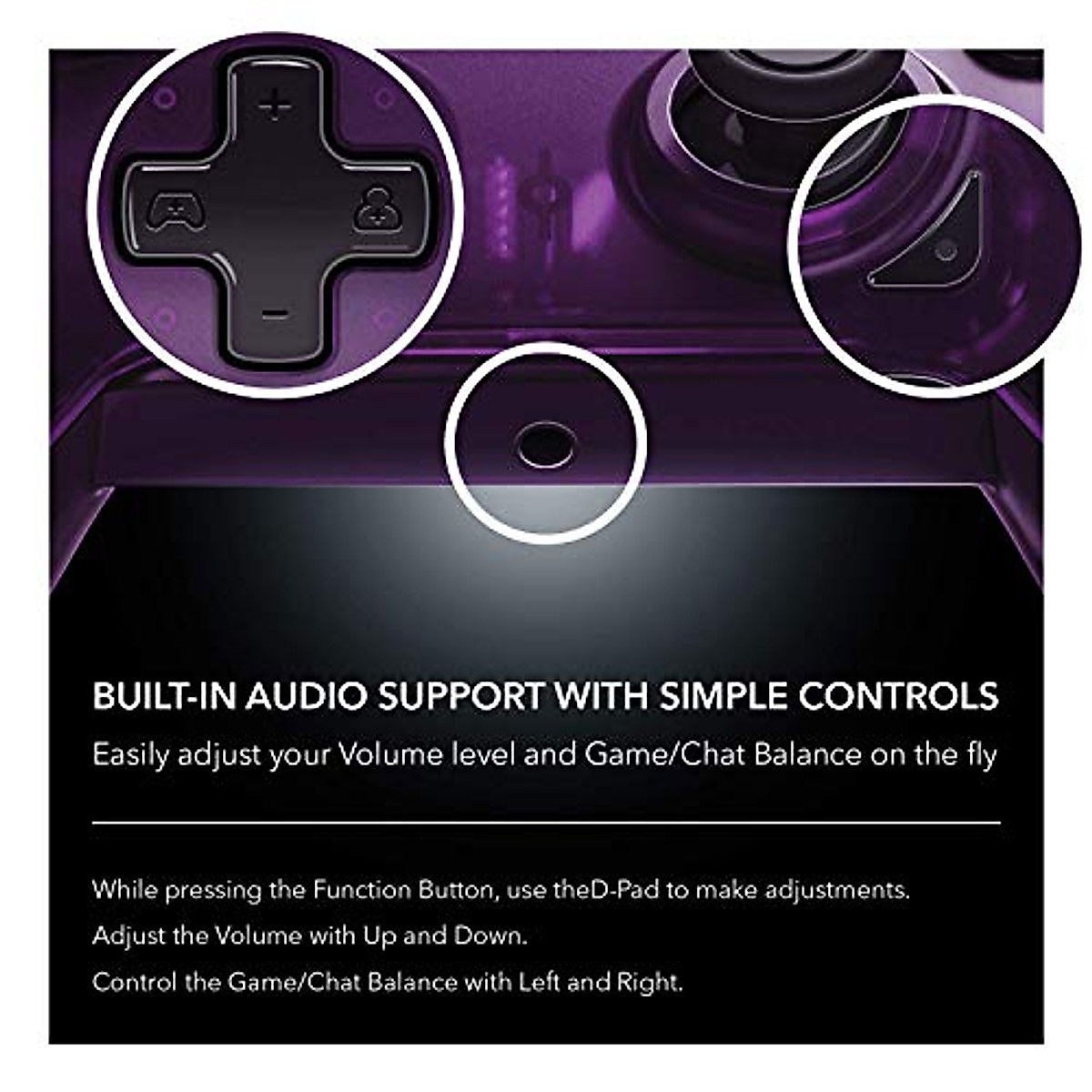 PDP Gaming Wired Controller: Royal Purple - Xbox One