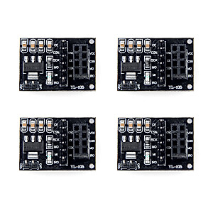 Makerfire 4pcs NRF24L01+ Breakout Adapter with on-board 3.3V Regulator for NRF24L01+ Wireless Module