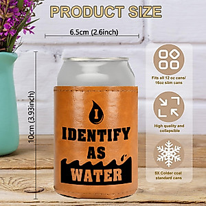 Gifts for Dad Christmas Gifts for Men Dad Birthday Gifts White Elephant Gifts for Adults Christmas Stocking Stuffers Fathers Day Funny Gag Mens Gifts ldeas from Daughter Son Leather Can Cooler for Men