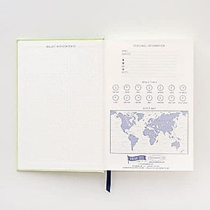 Designworks Ink Vintage Sass A5 Hardcover Notebook Journal, Whom, 14.6cm x 21.6cm, Green, JB86-1104EU