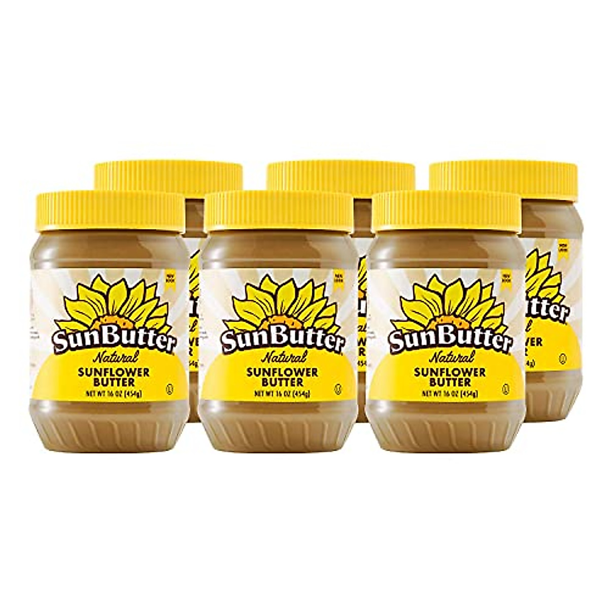 SunButter Sunflower Butter Natural Creamy (6 pack of 16oz Jars)