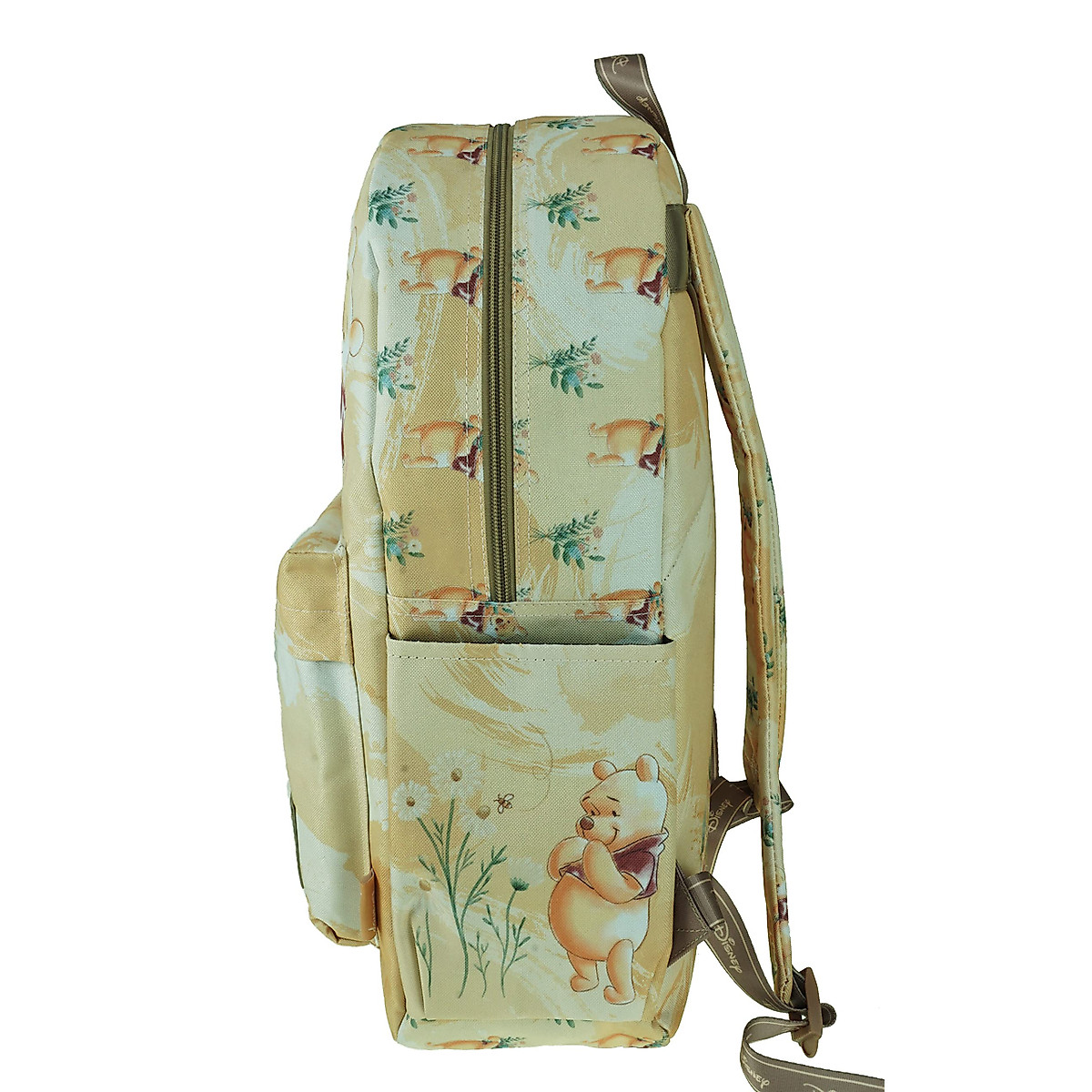 KBNL Classic Disney Winnie The Pooh Backpack with Laptop Compartment for School, Travel, and Work, Multicolor (A22208-WTP)