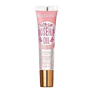 6-PACKS Kiss Broadway Clear Lip Gloss (Rosehip Oil)