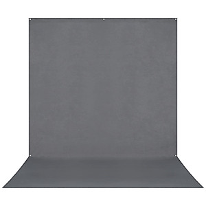 Westcott 8'x13' Neutral Gray Sweep X-Drop Pro Wrinkle-Resistant Backdrop Kit - for Full-Length Portraits, Group Photos, and Photo Booths