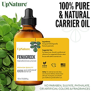 UpNature Fenugreek Oil - 100% Pure Fenugreek Seed Extract Essential Oil, 2oz