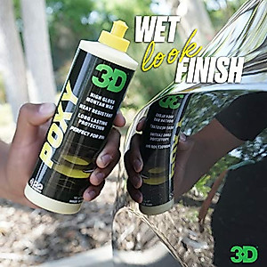 3D Poxy Montan Butter Car Wax – 16oz – High Gloss, Non-Staining Car Wax Sealant with Long Lasting Protection – For Cars, RVs, and Boats – Silky Soft Feel, Deep Shine, Wet Look