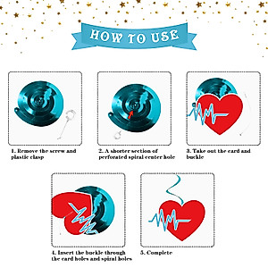 INNORU Congrats Doctor Hanging Swirls Streamers, Foil Ceiling Doctor Graduation Party Swirls Supplies, Medical School Graduation Party Hanging Decorations Supplies 15 PCS