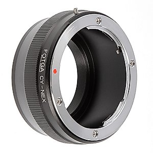 Runshuangyu Fotga Lens Mount Adapter for Contax Yashica C/Y Lens to Sony E-Mount Camera NEX3 C3 NEX-5 5R 5N 5C NEX6 NEX7 NEX-VG10 a7 a7S a7R a7II a7SII a7RII A7RIII A7SIII A9 a6500 a6300 a6000 a5100