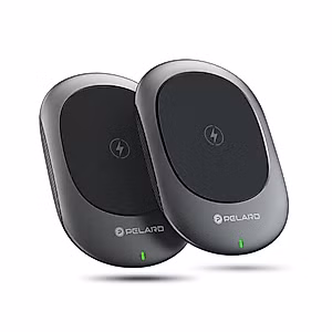 PELARD Wireless Charger 2 Pack 15W Max Wireless Charger for iPhone Fast Wireless Charging Pad for Multiple Devices LG Pixel AirPods Pro (NO QC Adapter,Not Compatible with MagSafe Magnetic Charging)