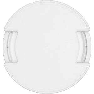 Carlisle FoodService Products Bronco White 10 Gallon Round Waste Bin Trash Container - 84101002 - Pack of 6
