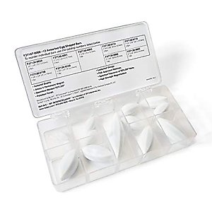 SP Bel-Art Spinbox Teflon Egg- Shaped Magnetic Stirring Bar Assortment (Pack of 13) (F37187-0000)