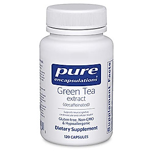 Pure Encapsulations Green Tea Extract (Decaffeinated) | Hypoallergenic Antioxidant Support for All Cells in The Body* | 120 Capsules