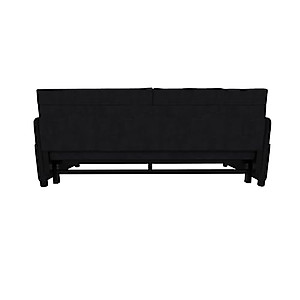 Eafurn 3 in 1 Convertible Loveseat Sofa with Pull Out Sleeper Bed, Small Love Seat Futon Couch Sofabed with Adjustable Backrest, Multi-Functional Upholstery Reclining Chaise Lounge for Living Room