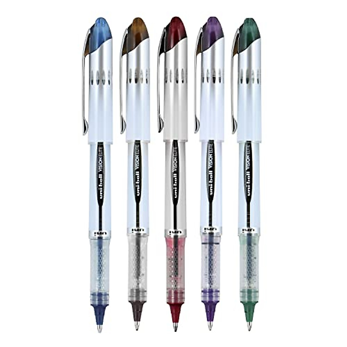 uni-ball Vision Elite BLX Infusion Rollerball Pens Bold Point, 0.8mm, Assorted, 5 Pack