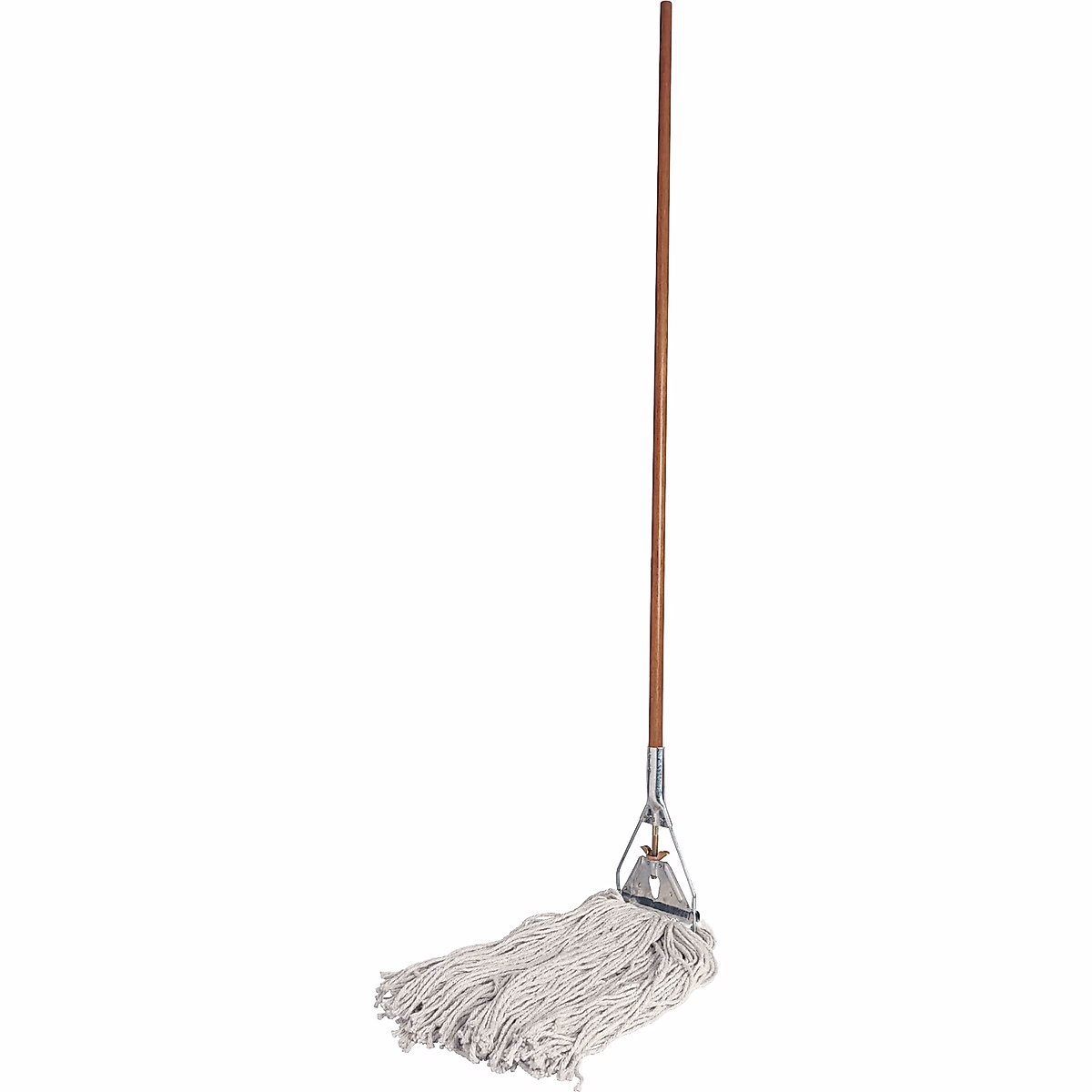 Genuine Joe-GJO54201 Cotton Wet Mop with Handle 60" Width x 0.94" Height; Cotton HeadWood Handle – Lightweight