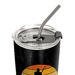 20oz The Dadalorian Tumbler, Grandpa, Father Gifts, Dad Gifts, Coffee Thermos for Men, Stainless Steel Double Wall Vacuum Insulated Coffee Mug, Travel Cup with Lid