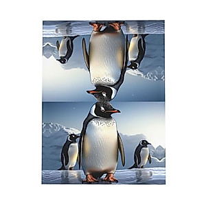 VducK Birthday Cards Penguin Printed Blank Cards Greeting Card With Envelopes Funny Thank You Card For All Occasions Wedding