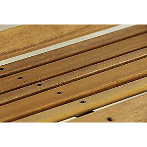 Woodlawn&Home Hardwood Porch Swing with Chains in Bronze Finish, 300013