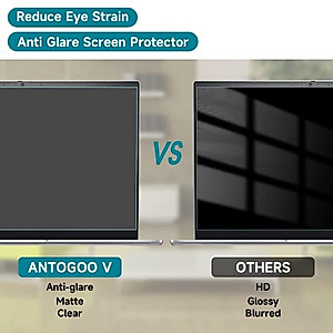 2 Pack 17 Inch Anti Blue Light Screen Protector for Dell XPS 17/Dell Precision 17", Reduce Eye Strain Anti Glare Blue Light Blocking Screen Protector for 17’’ with 16:10 Resolution Laptop