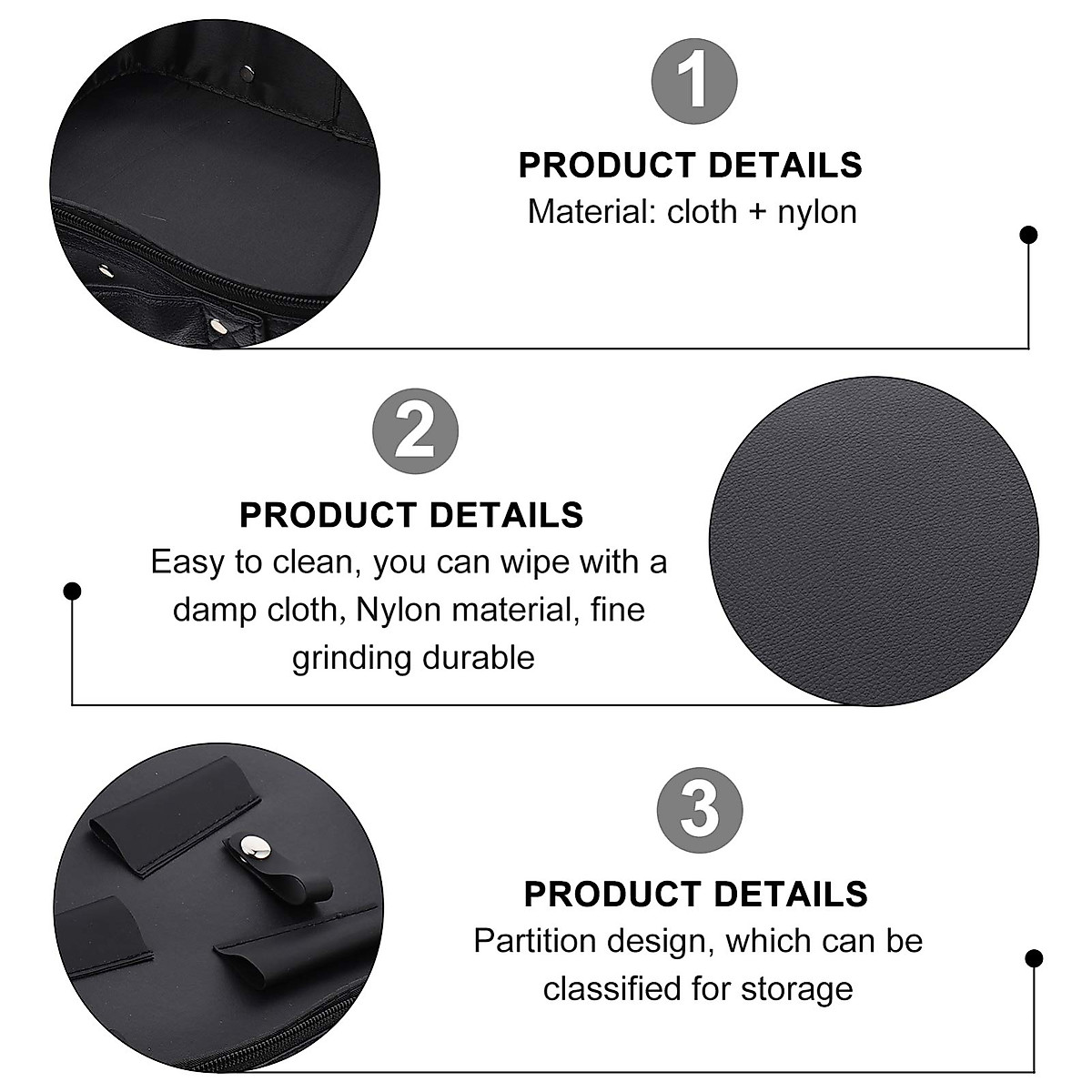 Barber Tool Bag, Hair Clipper Bag Cutting Scissors Storage Bag Shaving Kits Haircut Accessories Organizer Bag for Women Men