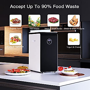 GEME | World's First Bio Smart Electric Composter Kitchen, Turn Food Waste into Real Organic Compost No Dehydration - 19L Food Cycler Compost Machine with Electric Compost Bin…
