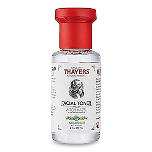 THAYERS Alcohol-Free Witch Hazel Facial Toner with Aloe Vera, Cucumber, Trial Size, 3 Ounce