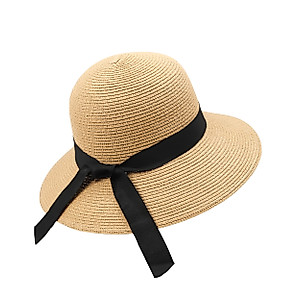 Zylioo Oversized XXL Straw Sun Hats,Foldable Brim UV Beach Hats,Cooling Summer Hats with Detachable Chin Strap