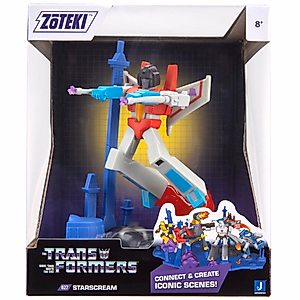 Zoteki Transformers Starscream - 4” Collectible Figure - Collect All Series 1: Fan Favorite Characters Optimus Prime, Megatron, Starscream, Soundwave, Grimlock, Bumblebee, Mystery Chase Variant