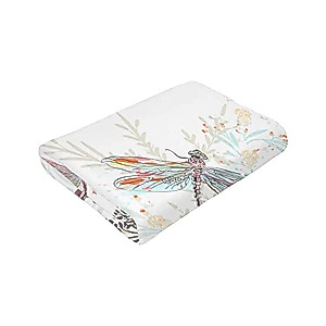 Futtspai Dragonfly Gifts for Women,Dragonfly Gifts,Dragonfly Blanket,Throw Blanket for Couch,Dragonfly Gifts Dragonfly Decor,Comfortable Flannel Warm Winter Blanket for Sofa Sofa Bed,60x80in