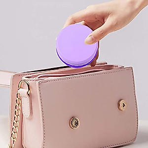 Juome Travel Containers for Toiletries, Silicone Travel Size Containers with Lid, Leak-proof Travel Jars for Creams Travel Essentials Accessories Kit for Cosmetic Makeup Cream for Women (Purple)