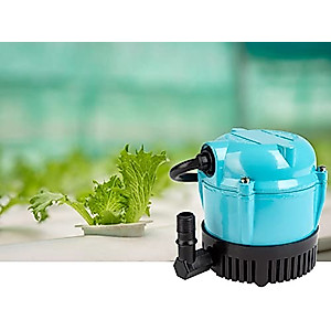Little Giant 500203, 1-A 115 Volt, 1/200 HP, 170 GPH Small Submersible Permanently Oiled Pump for Fountain, Water Displays and Air Conditioners, 6-Foot Cord, Blue,