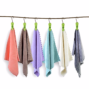 Kyapoo Baby Washcloths 12 Pack 12x12 Inches Microfiber Coral Fleece Extra Absorbent and Soft for Newborns, Infants and Toddlers